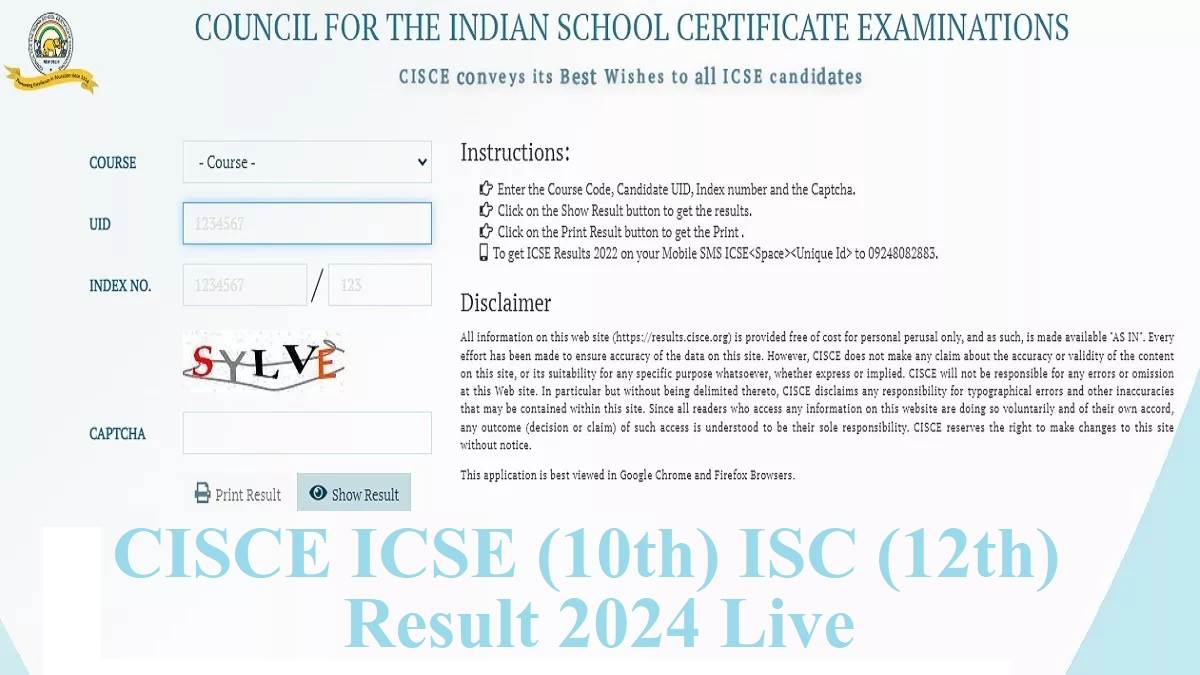 LIVE ICSE ISC Result 2024 CISCE 10वीं और 12वीं के रिजल्ट घोषित इन लिंक ...