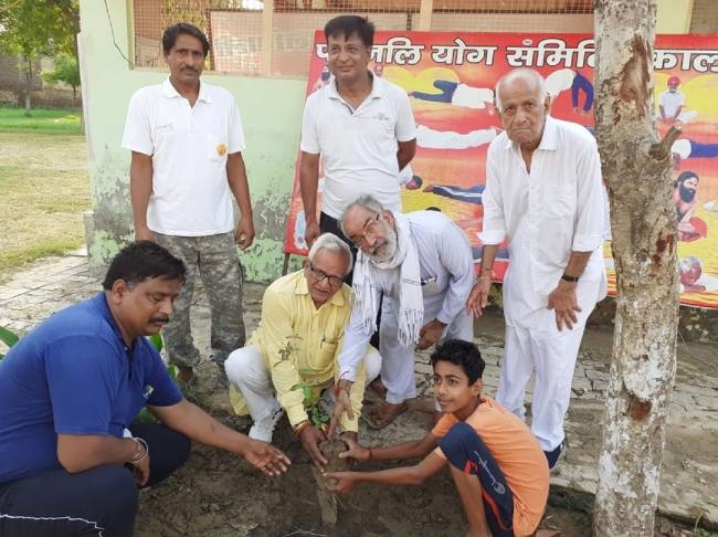 आर्य समाज मंदिर में किया पौधारोपण - Planting of trees in Arya Samaj ...