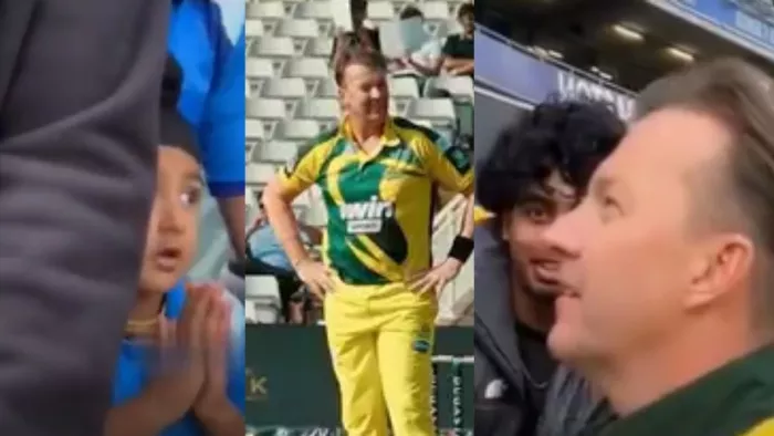 Brett Lee ने भारत के नन्‍हे फैन के सामने हाथ जोड़कर कहा - 'सत श्री अकाल', VIDEO दिलों पर कर रहा ...