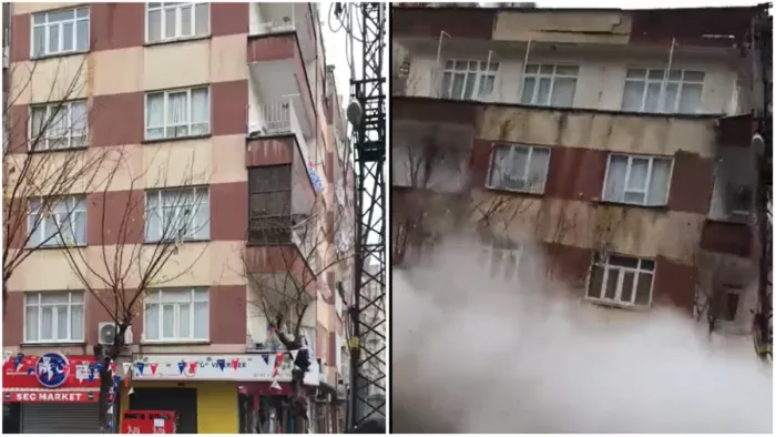 Turkey Earthquake: सिर्फ 10 सेकंड में जमीदोंज हो गई बहुमंजिला इमारत ...