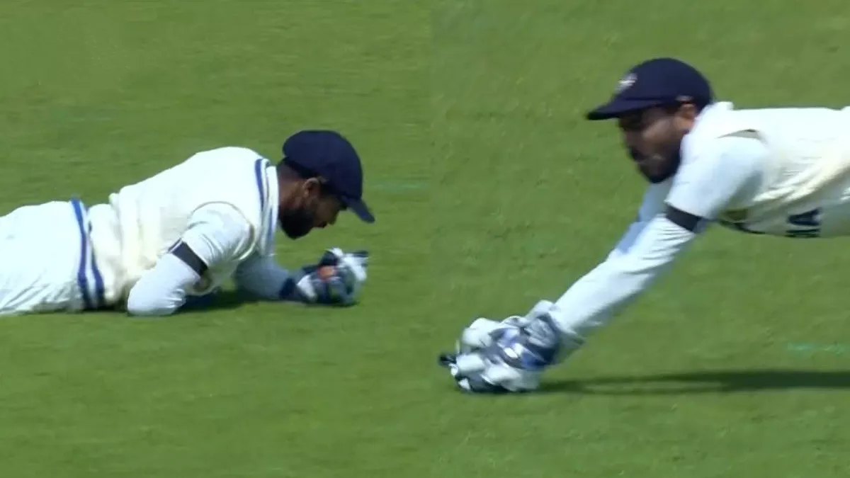 WTC Final: बीच मैदान पर सुपरमैन बने KS Bharat, हवा में छलांग लगाकर पकड़ा David Warner का धांसू ...