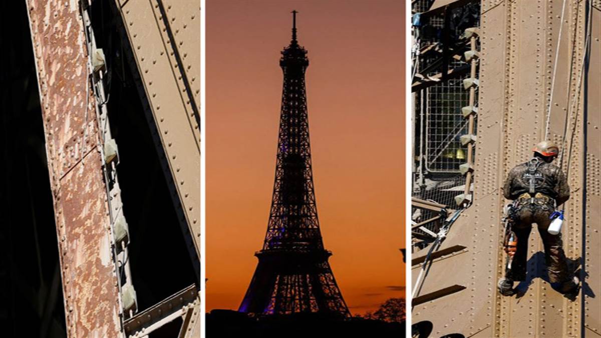 विश्‍व प्रसिद्ध Eiffel Tower पर पेंट करवा सरकार छिपा रही इसकी खराब हालत ...