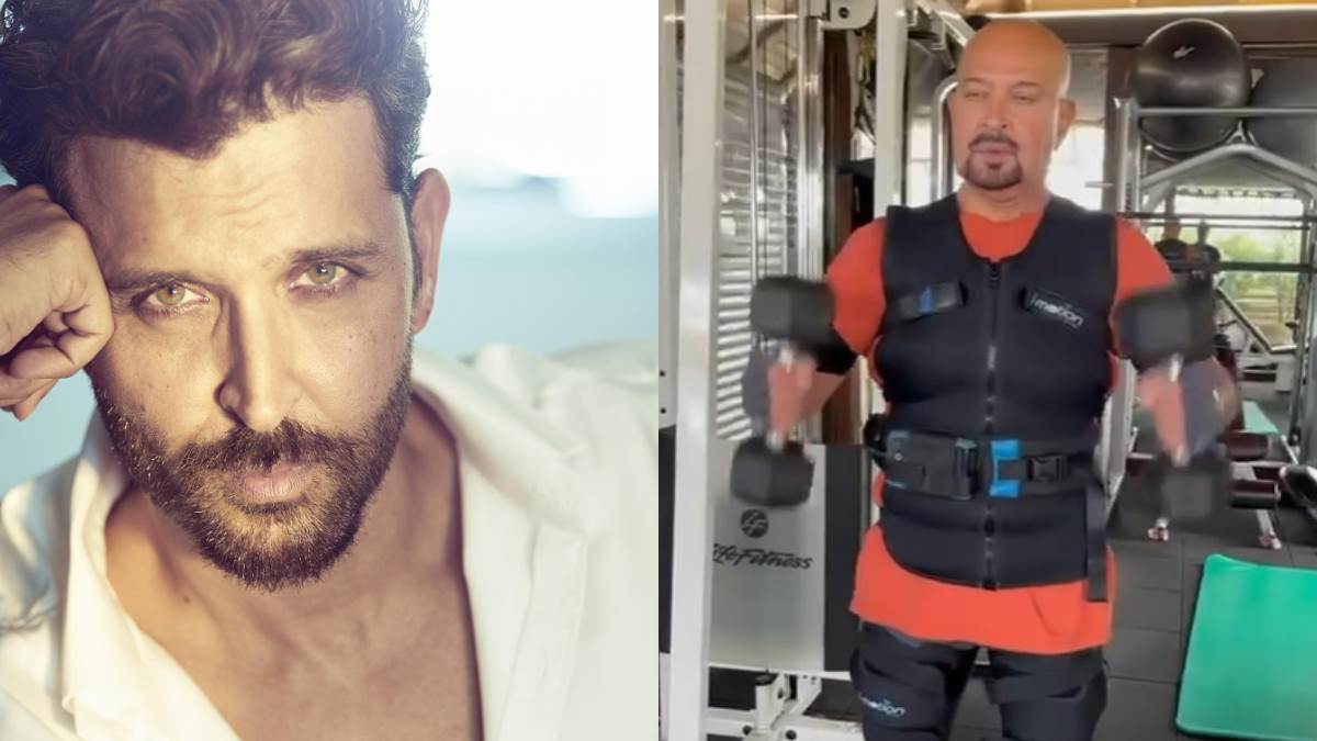 72 साल की उम्र में जिम में जमकर पसीना बहा रहे हैं ऋतिक रोशन के पिता ...