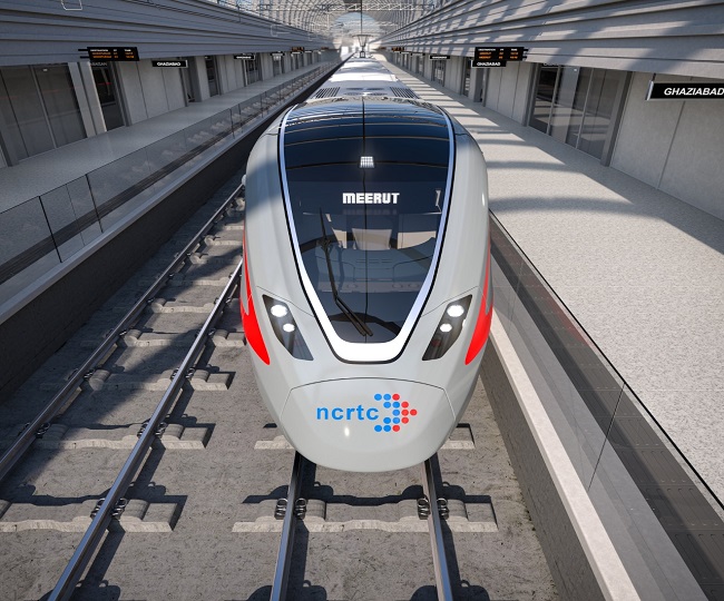 Rapid Rail Trial: देश की पहली रैपिड रेल पटरी पर दौड़ी, दुहाई डिपो पर ...