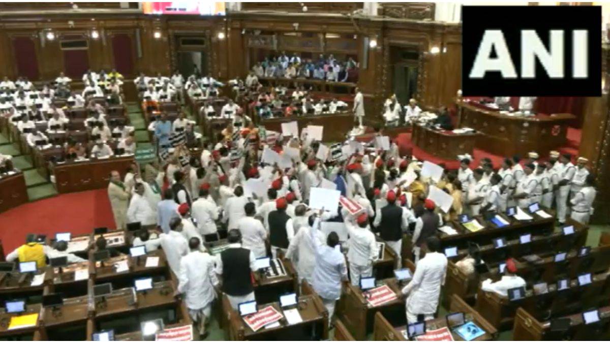 UP Monsoon Session UP विधानसभा में विपक्ष ने पहले दिन जमकर काटा हंगामा सदन की कार्यवाही अगले दिन ...