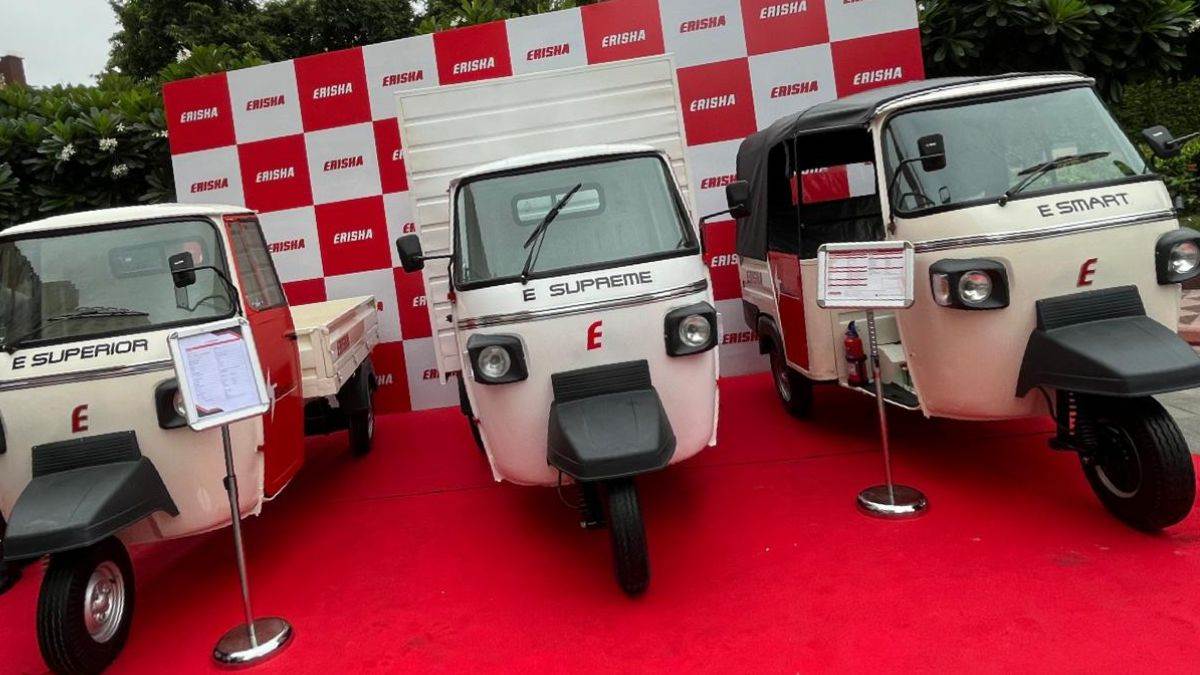Erisha ने लॉन्च की तीन बेहतरीन इलेक्ट्रिक थ्री-व्हीलर, सिंगल चार्ज पर ...