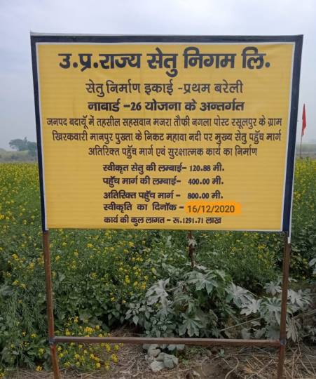 महावा नदी पर पुल निर्माण शुरू, सहसवान-बिल्सी आवागमन होगा सुगम - bridge ...