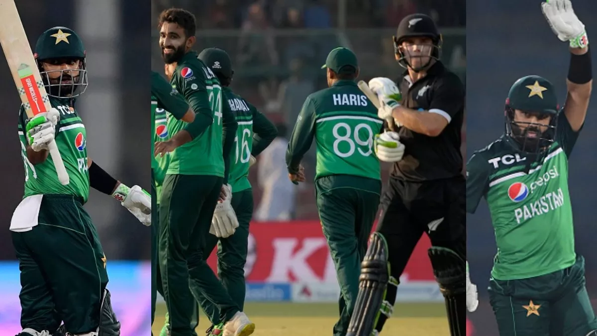 Pak Vs Nz 1st Odi बाबर रिजवान की जोड़ी ने कीवी गेंदबाजों के उड़ाए होश