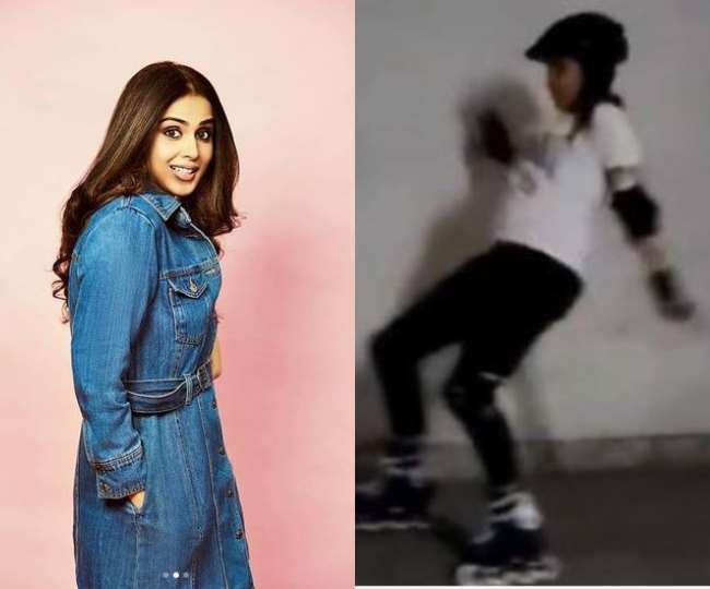 Genelia D'Souza के हाथ में लगी चोट, स्केटिंग सीखते वक्त हुआ एक्सिडेंट ...
