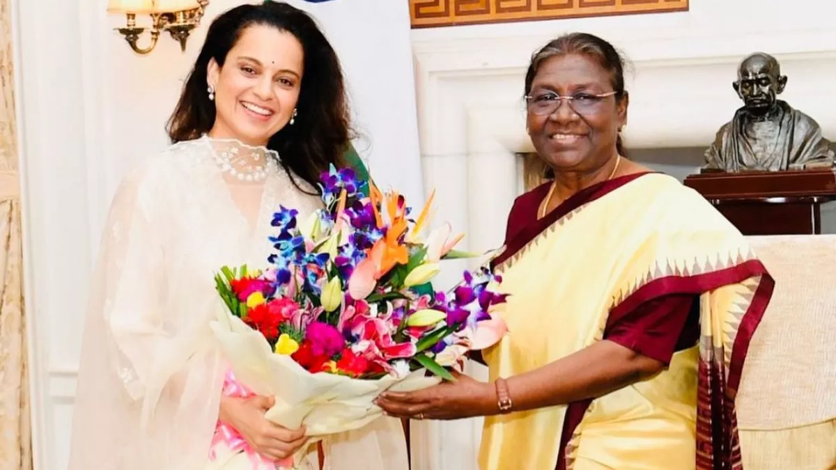 Kangana Rananut Droupadi Murmu Photos: कंगना रनोट ने राष्ट्रपति द्रौपदी ...