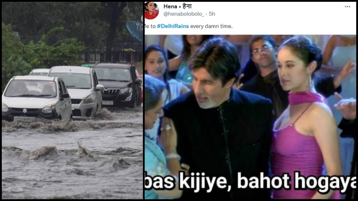 Delhi Rain Memes: दिल्ली में भारी बारिश और सोशल मीडिया पर मीम्स की बाढ़ ...