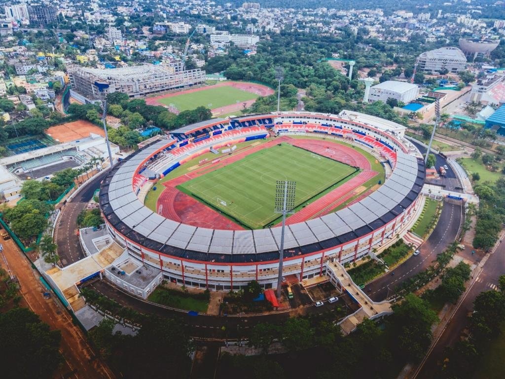 अंडर-17 महिला विश्व कप के लिए तैयार हुआ कलिंगा स्टेडियम, देखें तस्वीरें ...