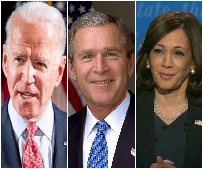 पूर्व राष्ट्रपति बुश ने चुनाव को बताया निष्पक्ष, बाइडन और कमला हैरिस को ...