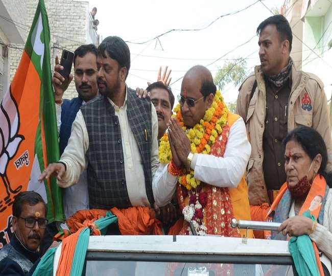 UP Chunav 2022 : सवा दो साल में किए विकास कार्यों को गिना मैथानी ने ...