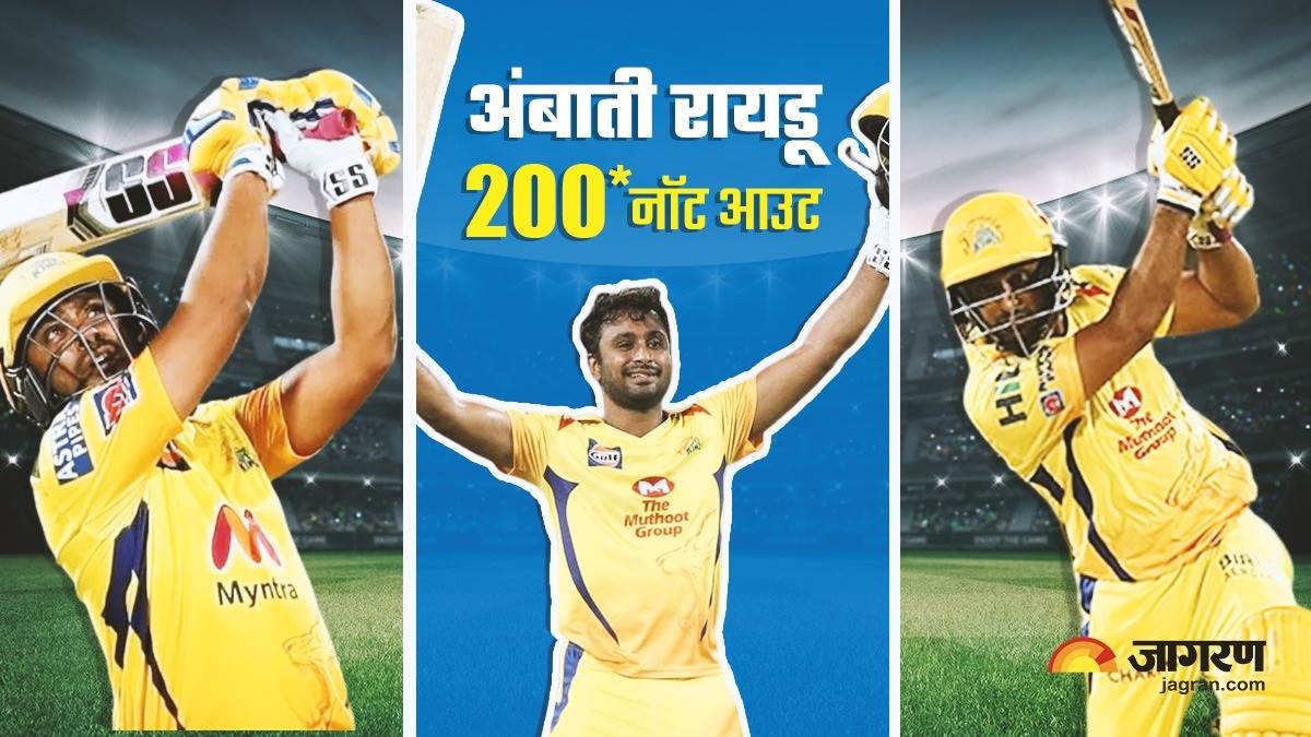 आईपीएल में Ambati Rayudu का दोहरा शतक, Dhoni-Rohit के क्लब में हुए ...
