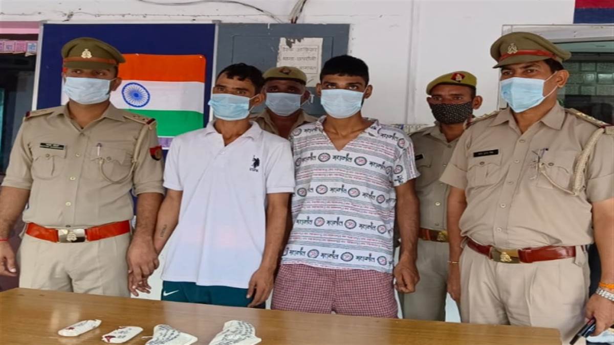 Baghpat Crime News बागपत में 25 हजार के इनामी बदमाश सहित दो गिरफ्तार कर्मचारियों से की थी लूट 