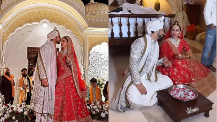 Kashmira Irani ने ब्वॉयफ्रेंड अक्षत सक्सेना संग रचाई शादी, देखें कपल की ...
