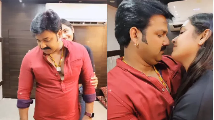 Pawan Singh का इस एक्ट्रेस संग वायरल हुआ रोमांटिक वीडियो, सुपरस्टार को ...