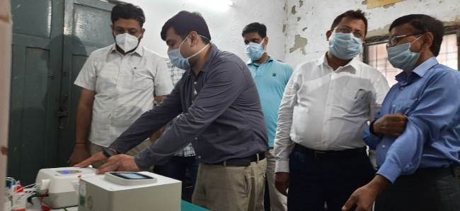 ट्रू नेट मशीन का डीएम ने किया लोकार्पण - DM inaugurated true nat ...