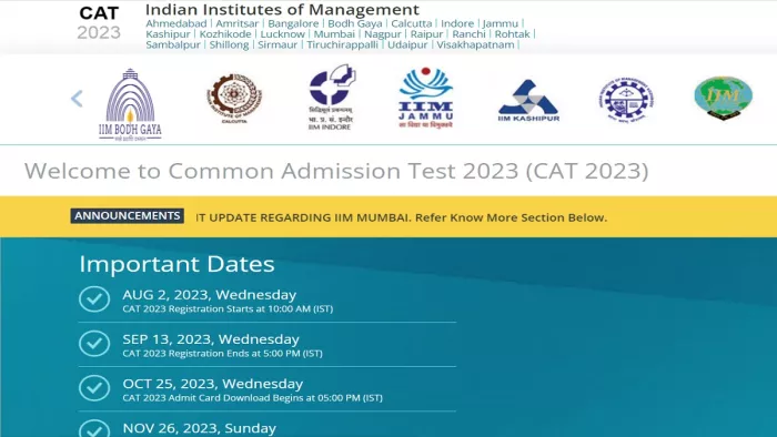 IIM CAT 2023: आज तक ही कर पाएंगे कॉमन ऐडमिशन टेस्ट के लिए Registration ...