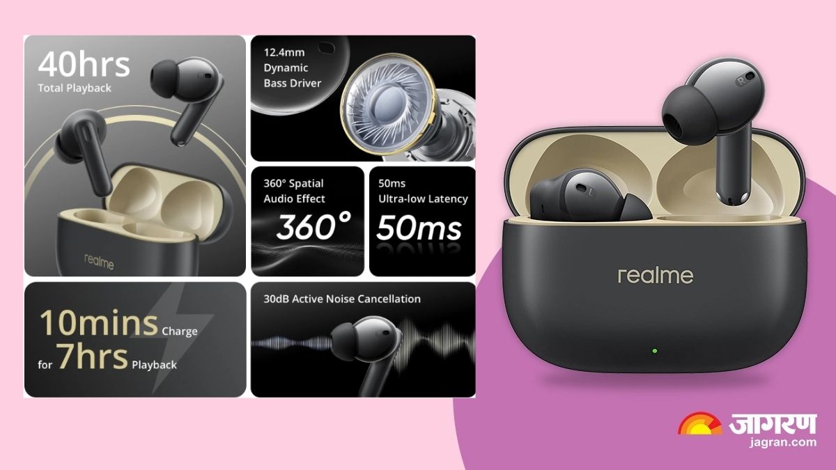 realme Buds T300: 40 घंटे के पावरफुल बैटरी बैकअप वाले ईयरबड्स की सेल ...