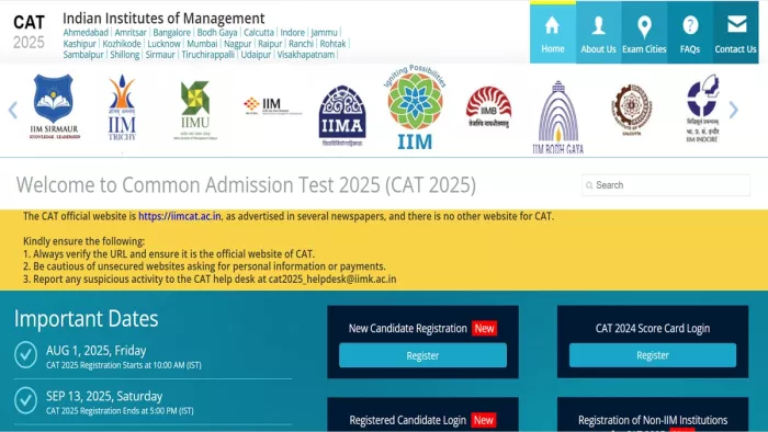IIM CAT Registration 2025: रजिस्ट्रेशन करने के लिए केवल दो दिन बाकी ...