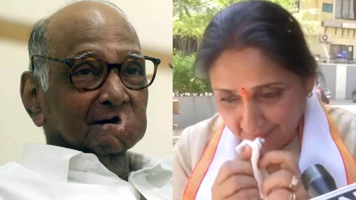 Video: ससुर शरद पवार की किस बात पर रोने लगीं अजित पवार की पत्नी ...
