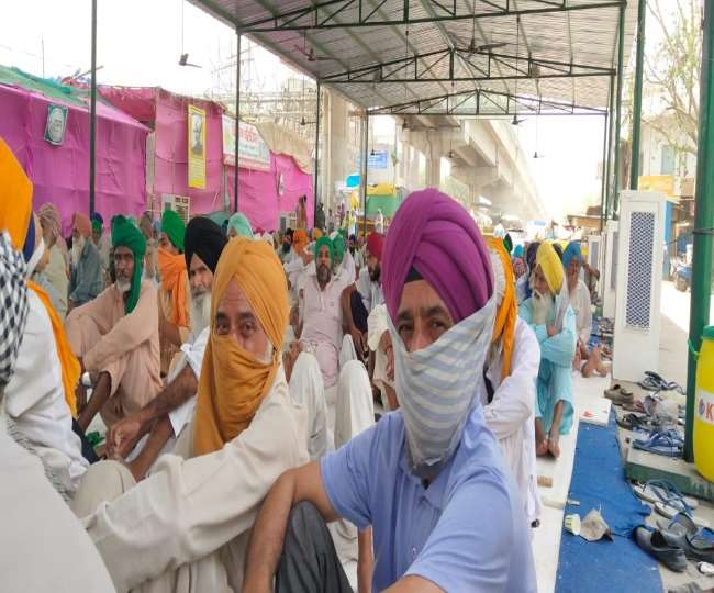 कोरोना संकट पर अब चिंता में पड़े किसान धरना स्थल पर वैक्सीनेशन के लिए ...