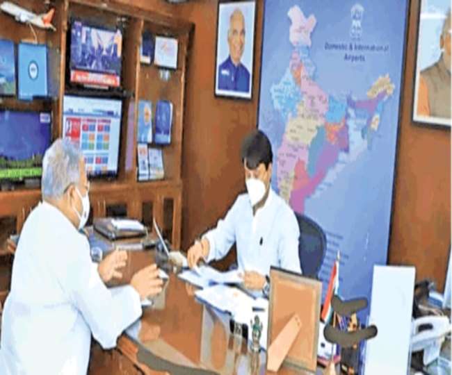 उड्डयन मंत्री ज्योतिरादित्य सिंधिया से मिले सांसद राजेंद्र अग्रवाल ...