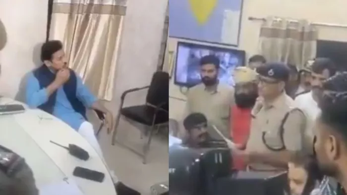 VIDEO: 'धैर्य है या सिर्फ दादागीरी', थाने में जाकर राज्यवर्धन राठौड़ ने ...