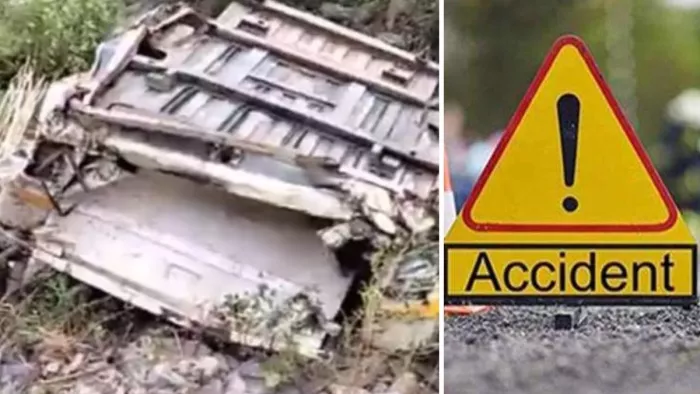 Himachal: नेरवा में सड़क से 500 फीट नीचे खाई में जा गिरी बोलेरो कैंपर ...