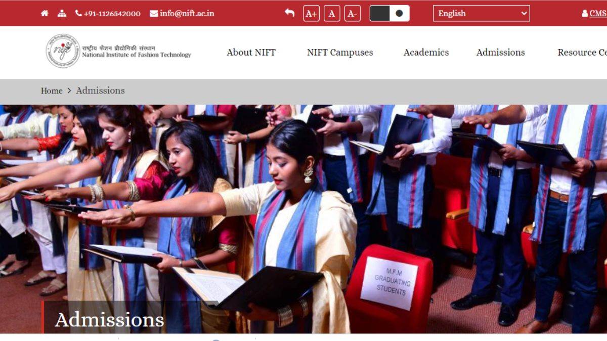 NIFT 2023 admit card आज होंगे रिलीज, 5 फरवरी को होगी परीक्षा और मार्च ... NIFT 2023 admit card आज होंगे रिलीज, 5 फरवरी को होगी परीक्षा और मार्च ...