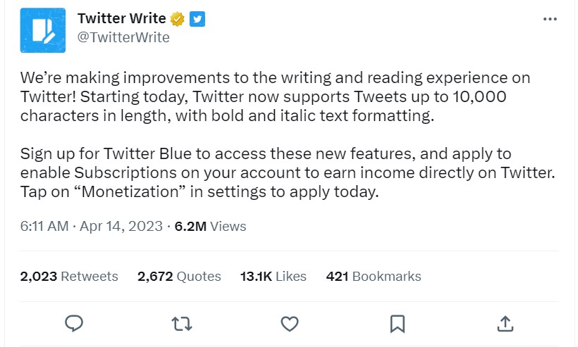 Twitter यूजर्स के लिए Good News! अब 10 हजार वर्ड में कर पाएंगे ट्वीट ...