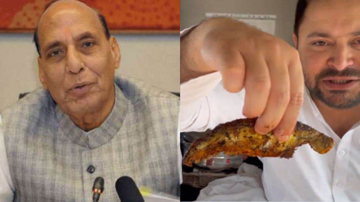 Bihar Politics: 'चारा खाने वाले नवरात्र में मछली खाकर...', तेजस्वी पर अब राजनाथ सिंह ने कसे तंज ...