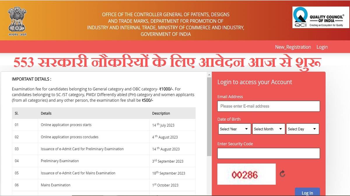 QCI Recruitment 2023: आज से करें क्वालिटी काउंसिल ऑफ इंडिया में 553 ...