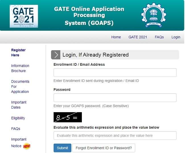 GATE 2021 Application: गेट परीक्षा के लिए आवेदन शुरू, gate.iitb.ac.in ... GATE 2021 Application: गेट परीक्षा के लिए आवेदन शुरू, gate.iitb.ac.in ...