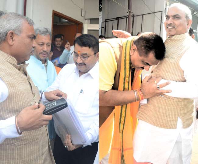विधायक उमेश शर्मा काऊ दिल्ली तलब, विधायक राजकुमार ठुकराल की पीठ पर हाथ ...