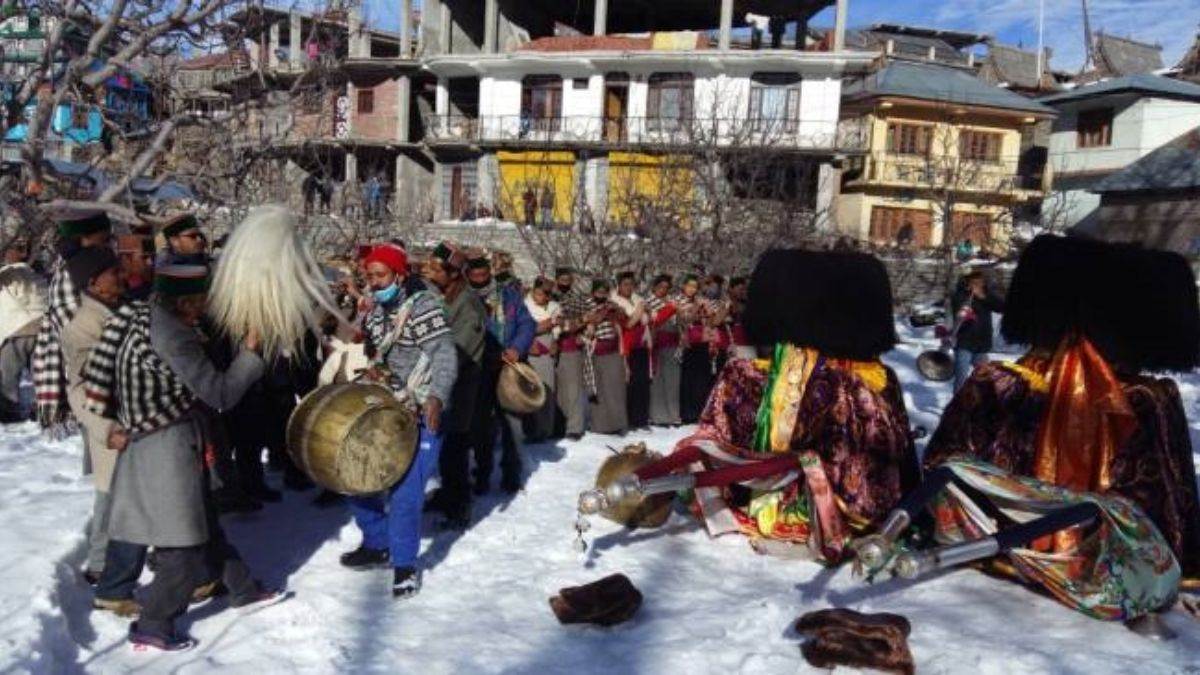 Kinnaur News: किन्नौर जिले में लोगों ने नाटी डाल कर मनाया साजो पर्व ...