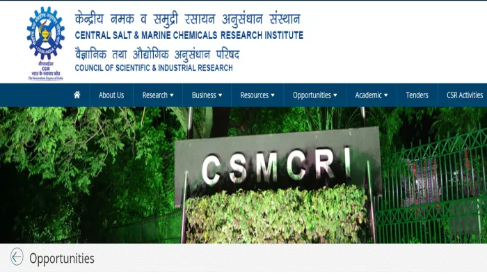 CSIR CSMCRI Recruitment 2025: वैज्ञानिक पदों पर सरकारी नौकरी पाने का ...