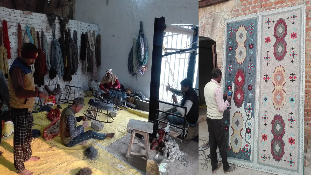 Bhadohi: जेल की सलाखों के पीछे स्वावलंबन को आधार दे रहे भदोही के कालीन ...