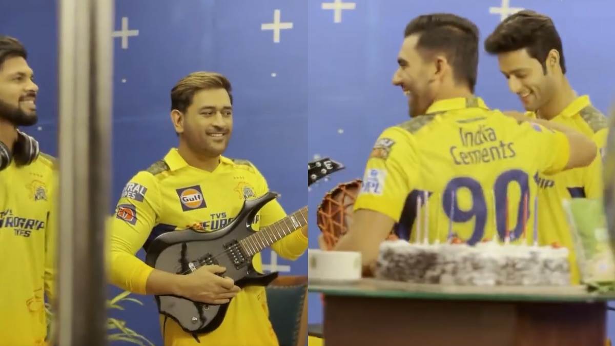 IPL 2023 से पहले MS Dhoni ने CSK टीम के साथियों के साथ किया चिल, बजाया ...