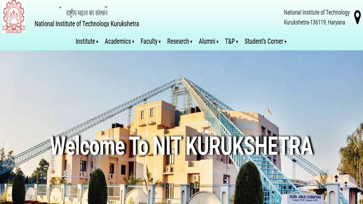 NIT Kurukshetra Recruitment 2024: एनआईटी कुरुक्षेत्र में फैकल्टी पदों पर हो रही भर्ती, इस डेट तक ...