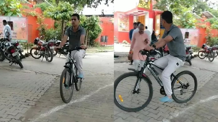 टी-शर्ट लोअर और हवाई चप्पल... IPS अफसर ने 2 घंटे साइकिल से घूमकर देखे ...