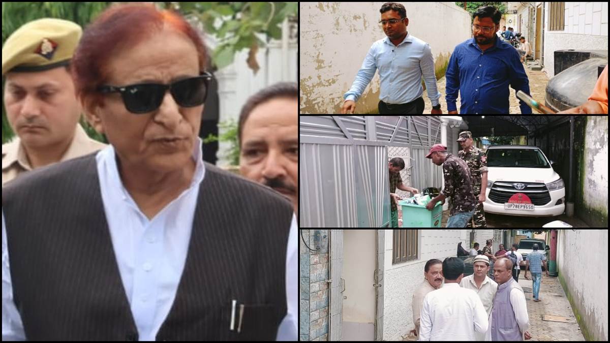 Azam Khan के घर के बाहर कुछ ऐसा है नजारा, पसरे सन्नाटे में उठते रहे ...