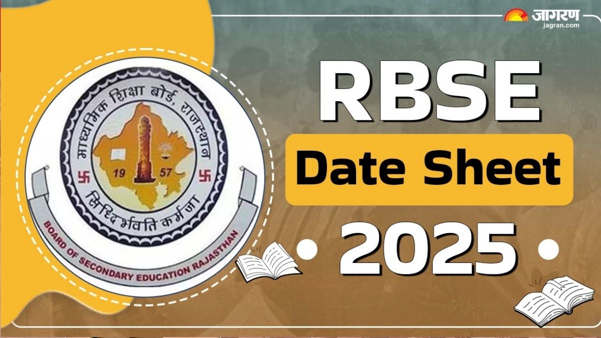RBSE Date Sheet 2025 Out: राजस्थान बोर्ड एग्जाम टाइम टेबल जारी, 10वीं ...