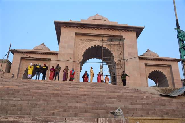 श्रीकाशी विश्‍वनाथ धाम में खुल गया गंगा द्वार, बाबा दरबार का मां गंगा ...