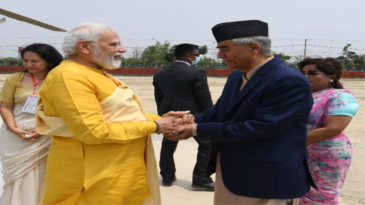 PM Modi Nepal Visit: कुशीनगर से लुंबिनी पहुंचे पीएम नरेन्‍द्र मोदी ...