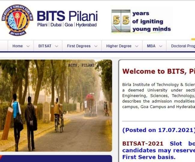 BITSAT परीक्षा के लिए प्रवेश पत्र जारी, 3 से 9 अगस्त तक होगी परीक्षा ...
