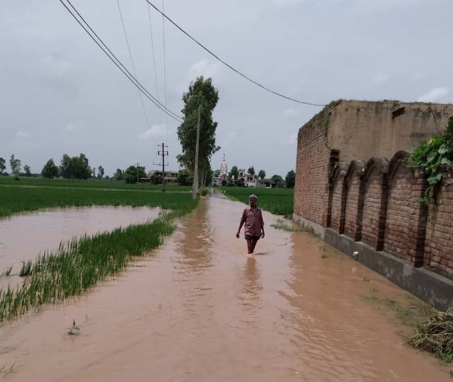 मारकंडा नदी में आया 18 हजार क्यूसिक पानी - eighteen thousand cusec ...