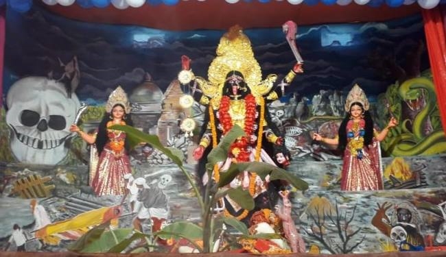 सप्ता में पौराणिक विधि से हुई मां काली की पूजा - Worship of Maa Kali by ...